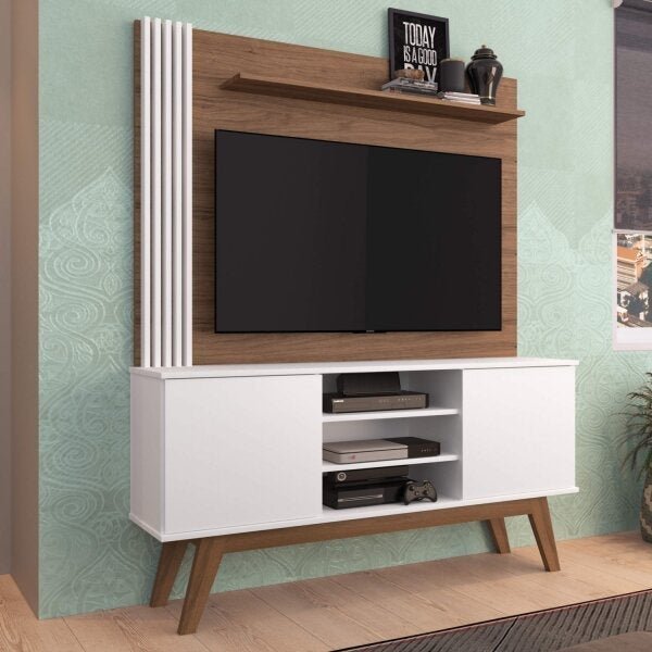 Rack com Painel para TV até 50 Polegadas Lua Estilare | MadeiraMadeira