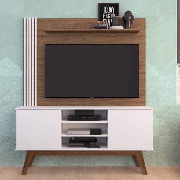 Rack com Painel para TV até 50 Polegadas Lua Estilare | MadeiraMadeira