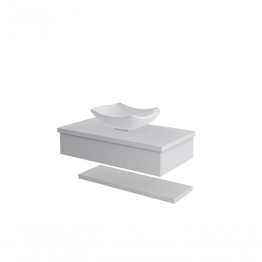 Conjunto Bancada C-cuba L42 e Prateleira Metrópole 805 Perffect ...