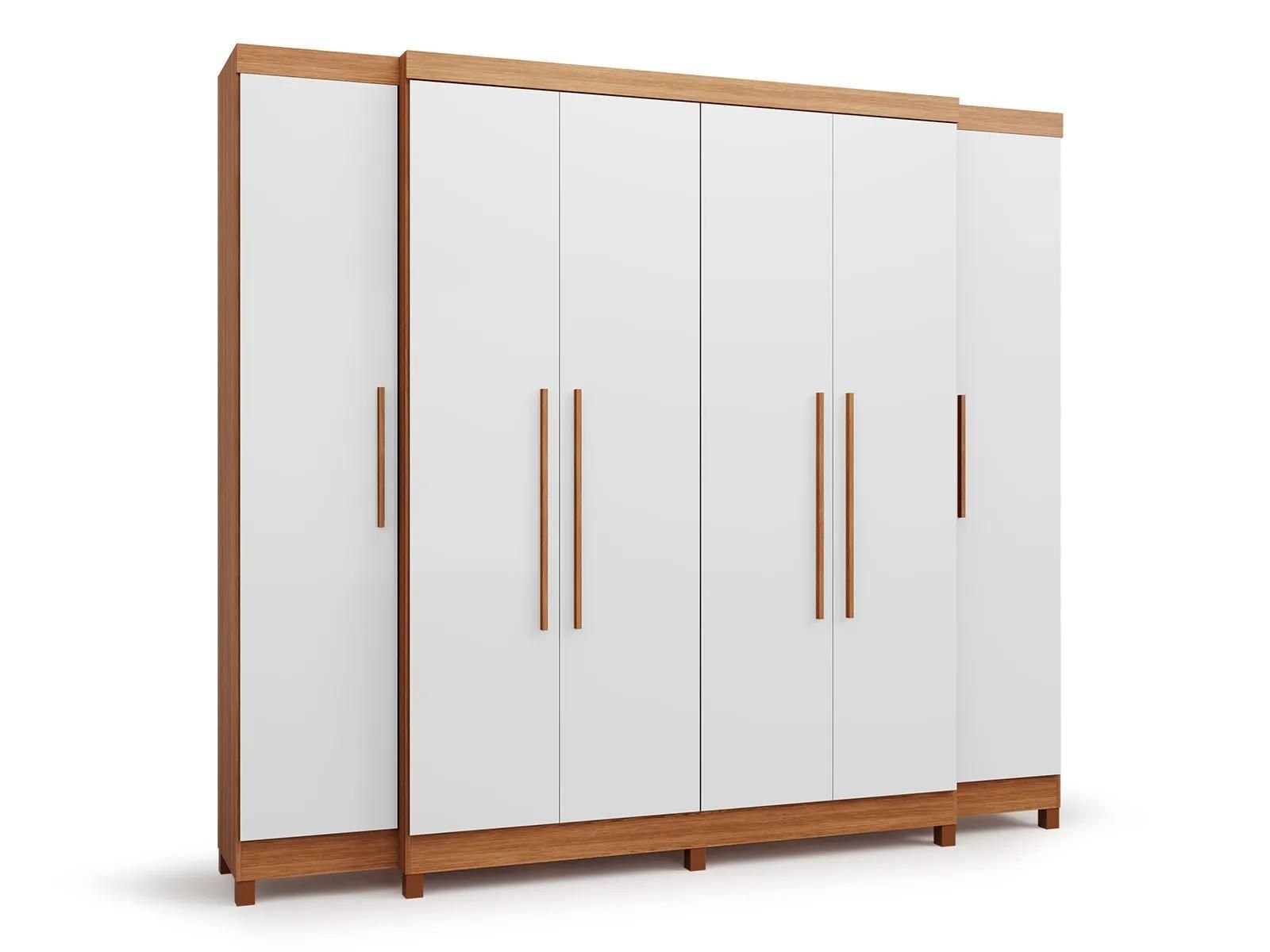 Guarda Roupa Imperial Casal 6p 6g Freijó - Off-white -batrol:freijo ...