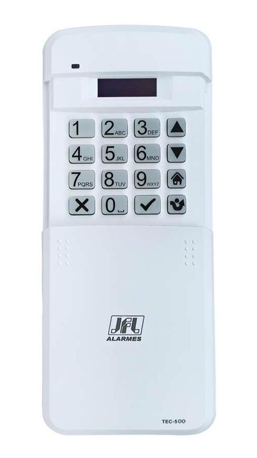 Teclado Oled Tec-500 Jfl Central de Alarme com Fio | MadeiraMadeira