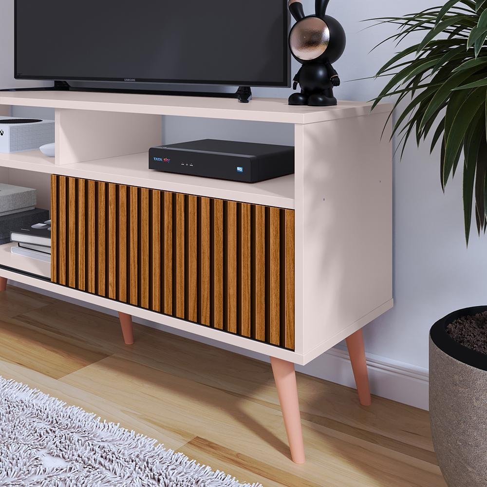 Rack Home Estante Tv 55 Polegadas Nicho Porta Correr Sala Quarto ...