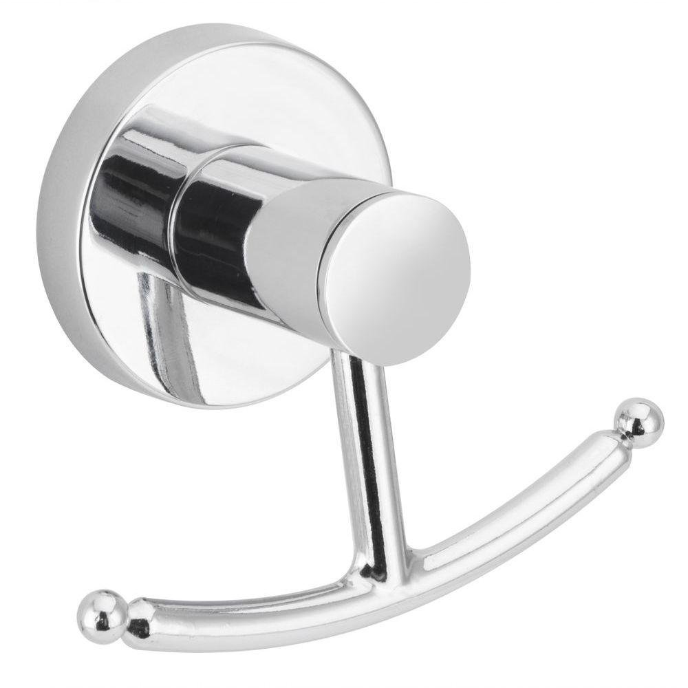 Cabide Duplo Cromado Pieno Em Metal Forusi 9.01.0512.25 | MadeiraMadeira