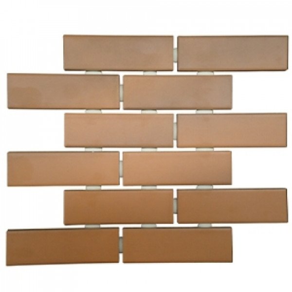 Azulejo Malta Cor Marrom Mesclado 5x15 Telamento Trançado | MadeiraMadeira