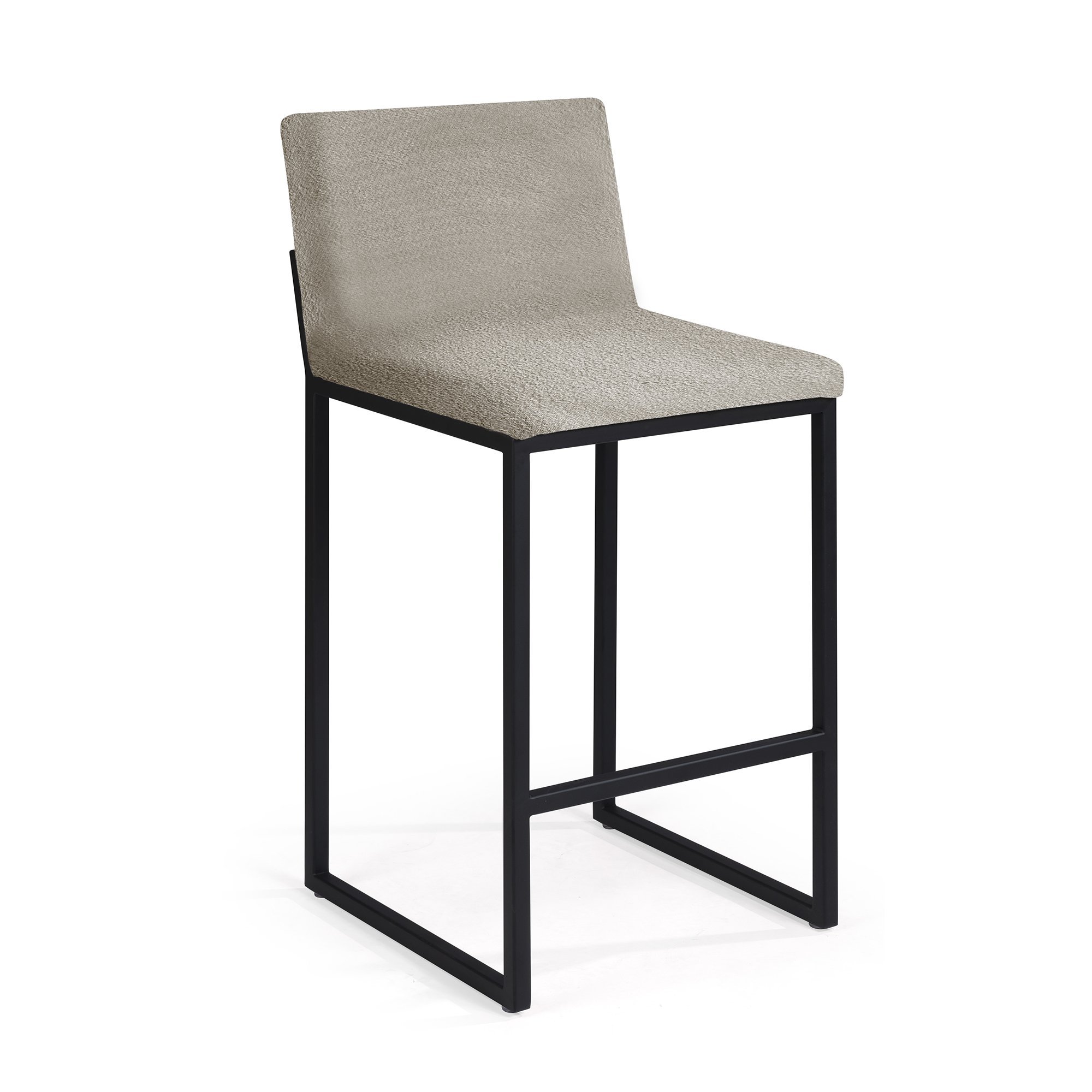 Banqueta Sálvia em Aço Carbono Preto Marrom Salvia | MadeiraMadeira