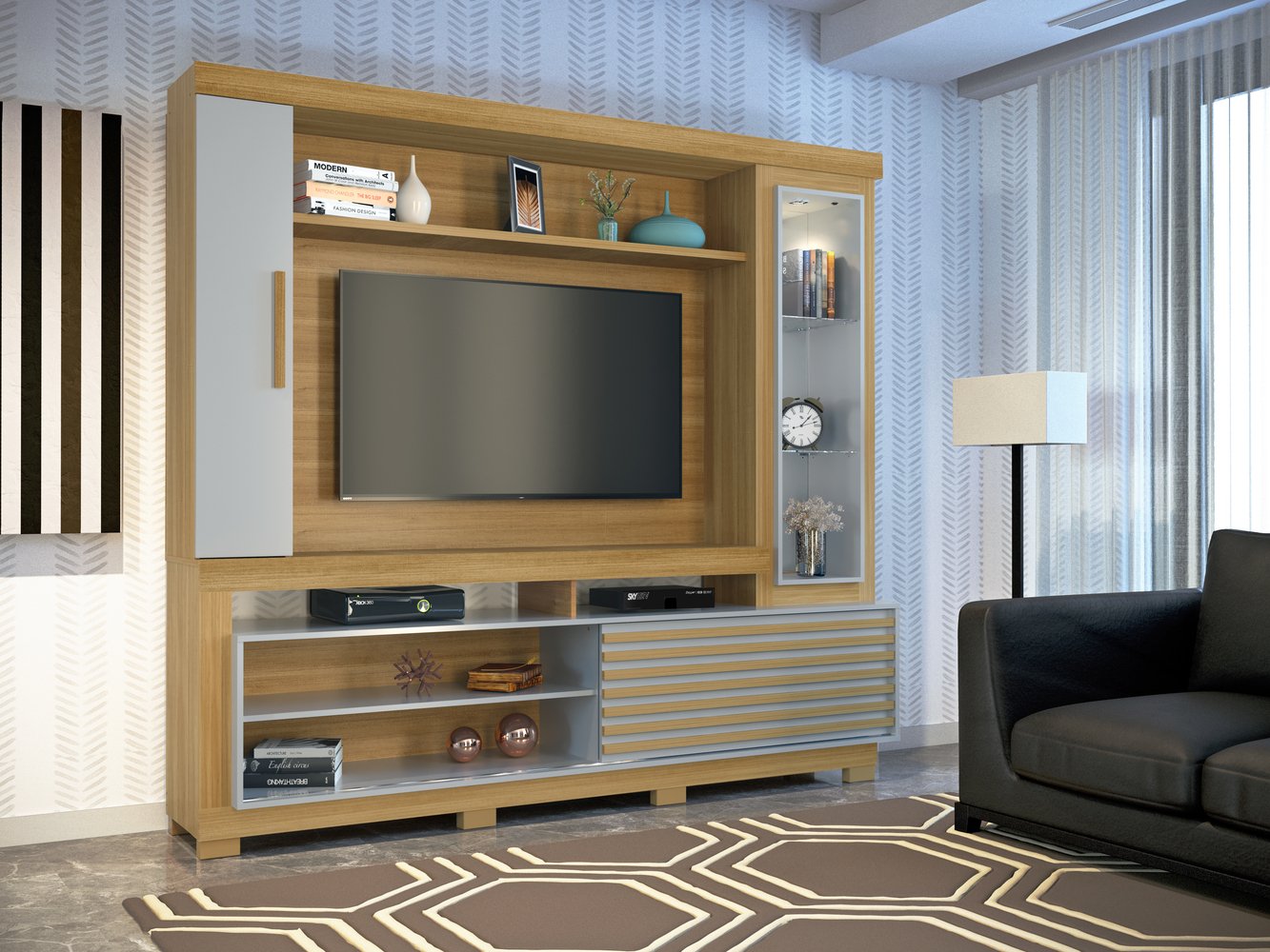 Home para TV até 60 Polegadas 1 Porta Deslizante Lexus Valdemóveis ...