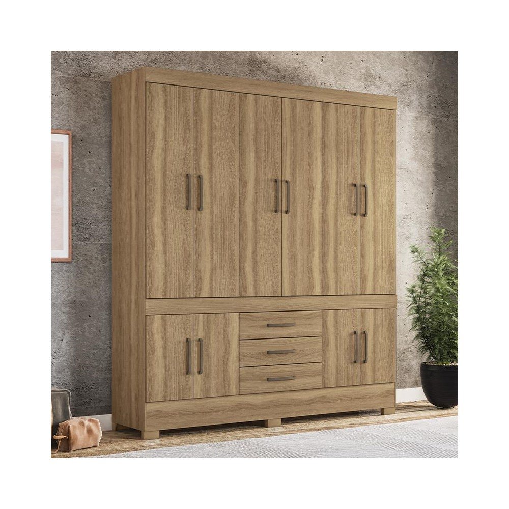 Guarda Roupa Moderno Embutido 10 Portas + 3 Gavetas Modulado:amendola ...