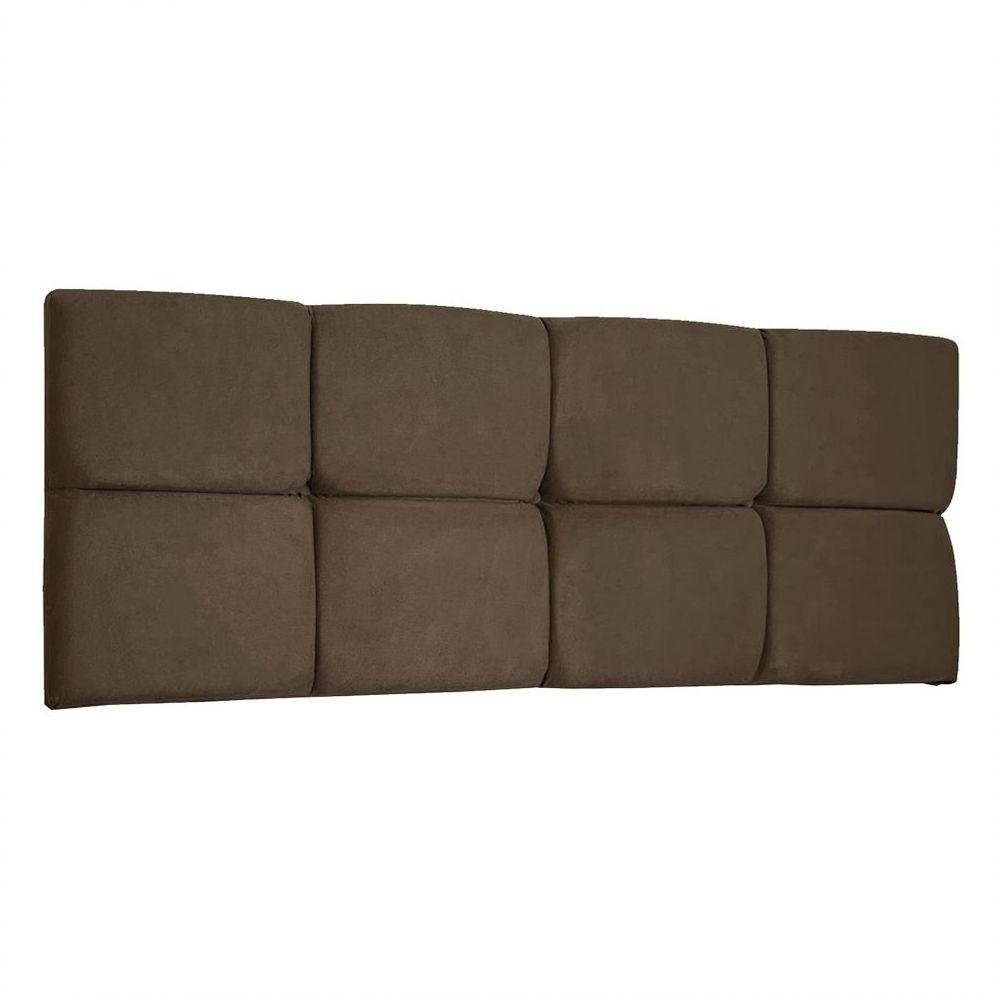 Cabeceira Painel Casal 1,40m Nina Suede - Pallazio Cor Marrom ...