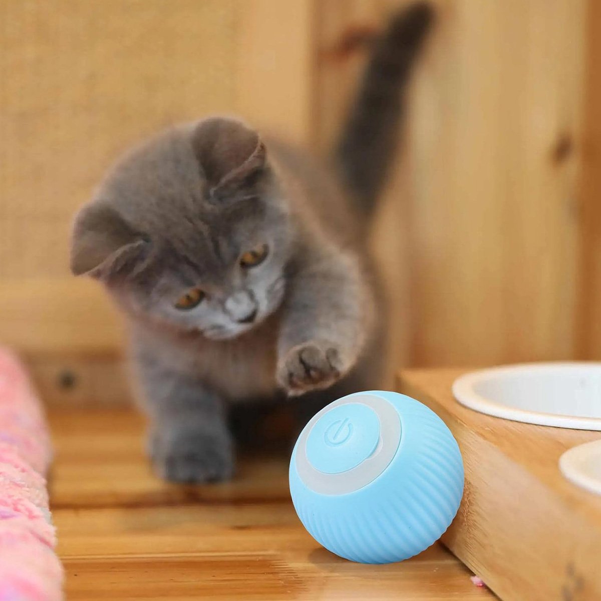 Bola Giratoria Inteligente Gato Pet Felino Bicho Usb Bateria ...