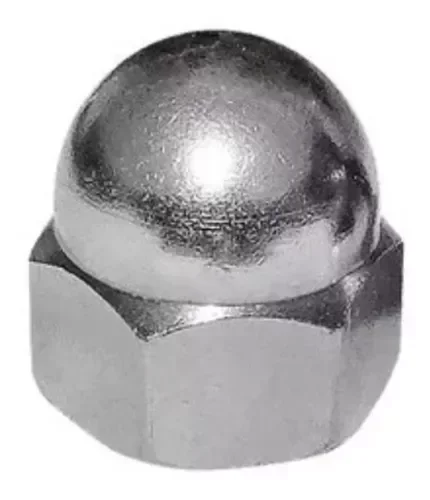 PORCA CALOTA M10 AISI 304 DIN 1587 INOX POLIDO - 100un | MadeiraMadeira