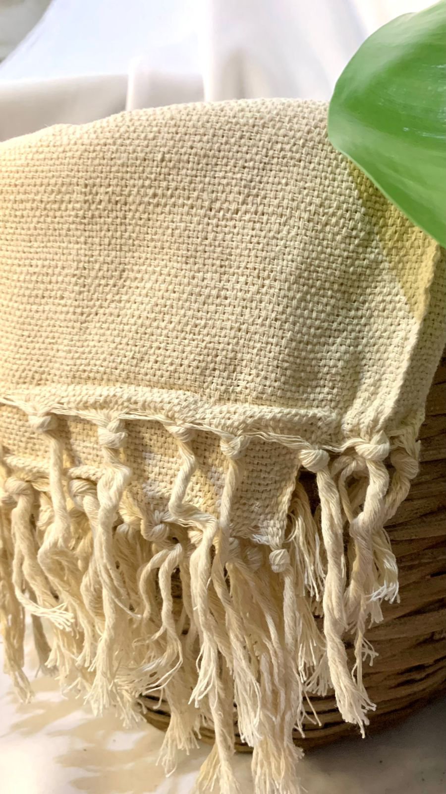 Manta Para Cama 2,20x1,50m-Xale bege | MadeiraMadeira