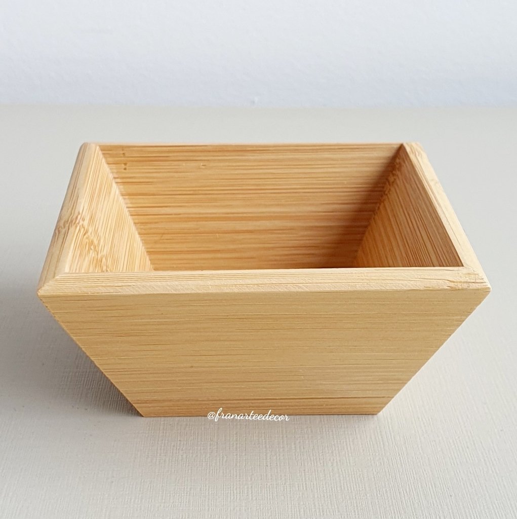 Mini Bowl Quadrada de Bambu Verona 8 cm | MadeiraMadeira