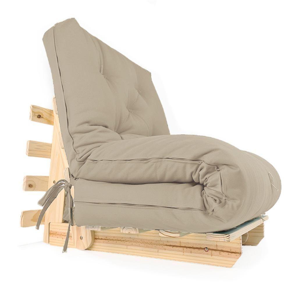 Sofa Cama Solteiro Futon Dobrável Fendi Acquablock | MadeiraMadeira