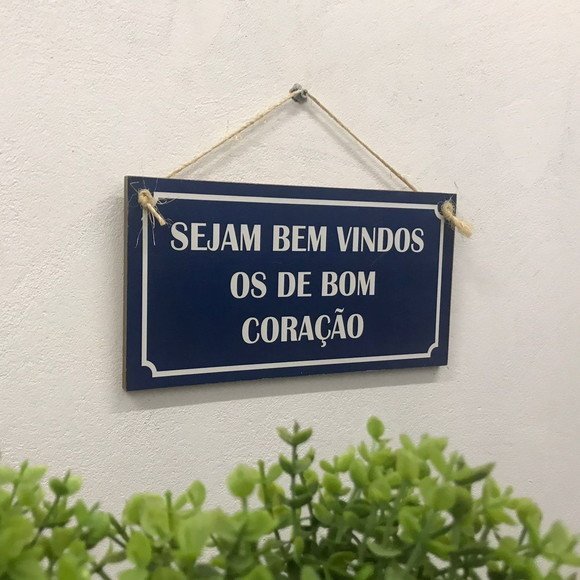Placa Mdf Seja bem vindo | MadeiraMadeira