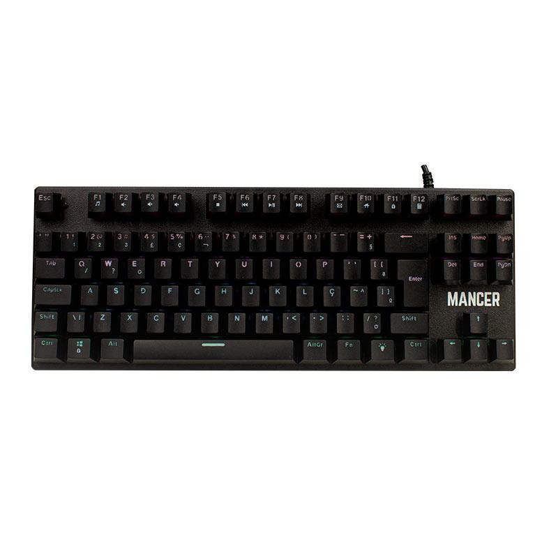 Teclado Mecanico Gamer Mancer Ghoul, RGB, ABNT2, Switch Outemu Vermelho ...