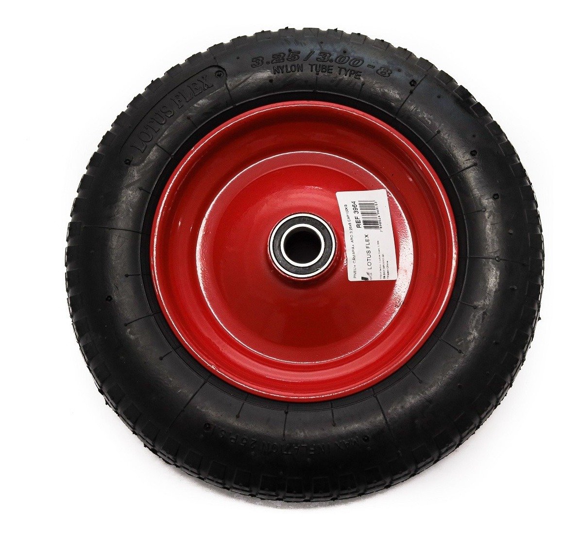 2 Rodas com Pneus para Carrinho de Mão com Câmara e Aro | MadeiraMadeira