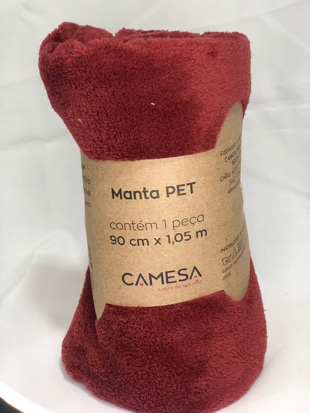 Manta Pet Camesa - 90x150cm - Vermelho | MadeiraMadeira