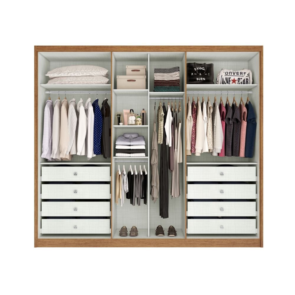 Guarda Roupa Casal 6pts 8gav Robust Plus Novo Horizonte Cumaru Fendi ...