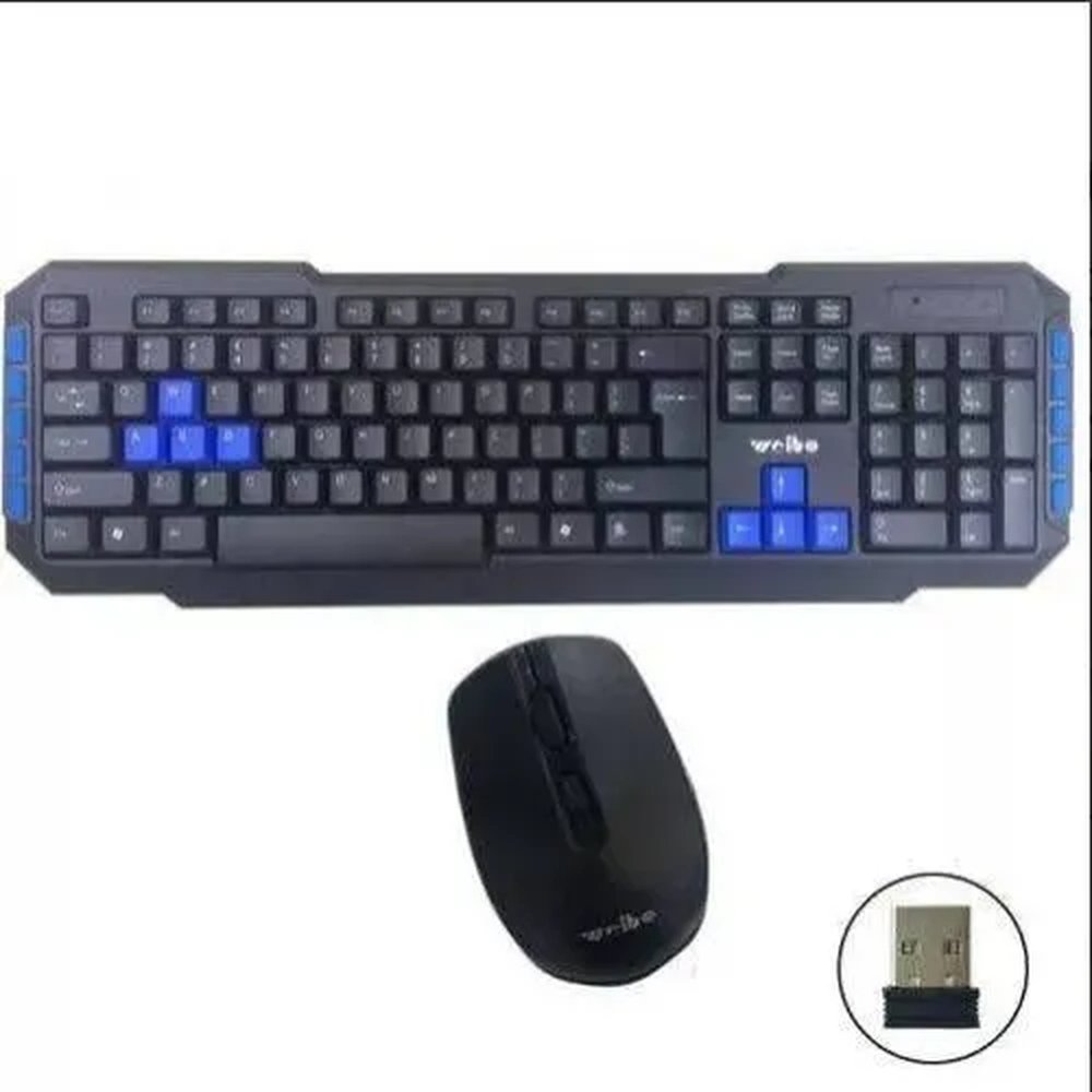 Teclado E mouse sem fio - weibo | MadeiraMadeira