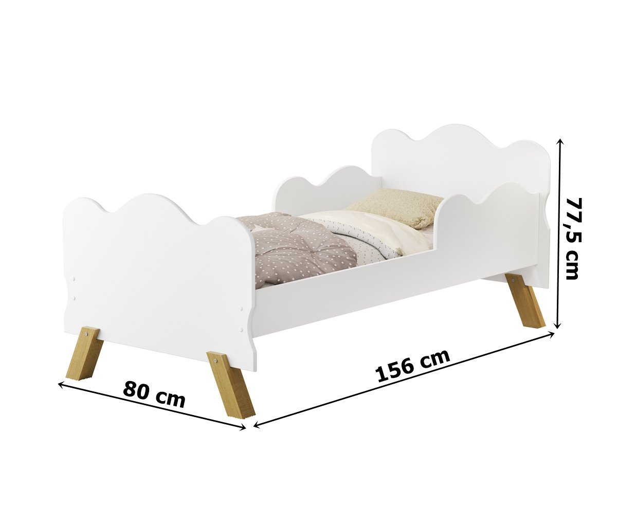 Mini Cama Angel Juvenil Branco – VJ Móveis | MadeiraMadeira