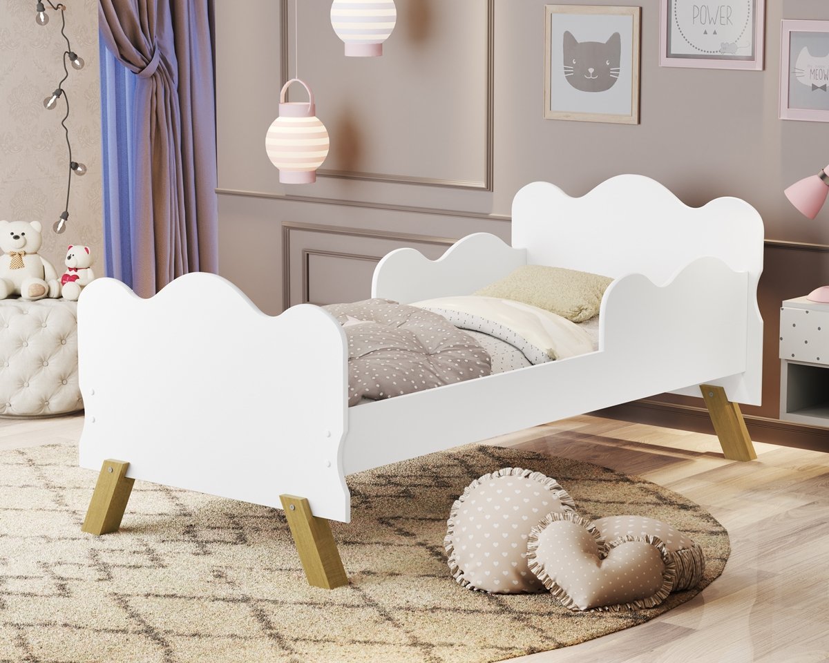 Mini Cama Angel Juvenil Branco – VJ Móveis | MadeiraMadeira
