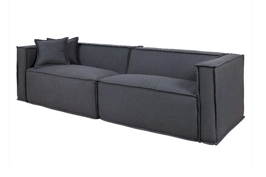 Sofá Freedom 270 cm - Linho Cinza Fechado Renorma Freddo | MadeiraMadeira