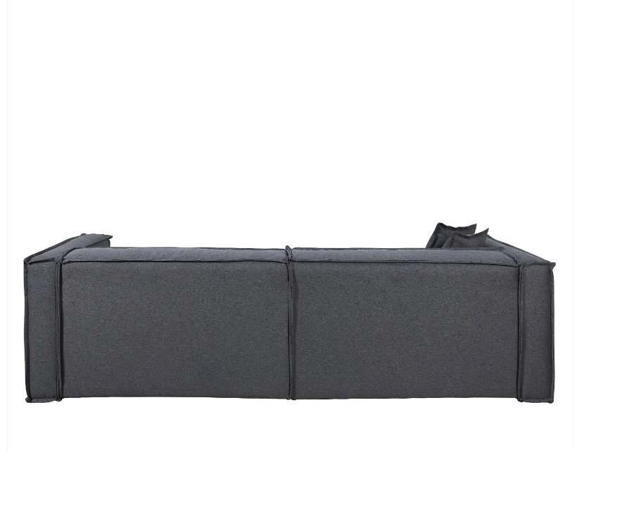 Sofá Freedom 270 cm - Linho Cinza Fechado Renorma Freddo | MadeiraMadeira