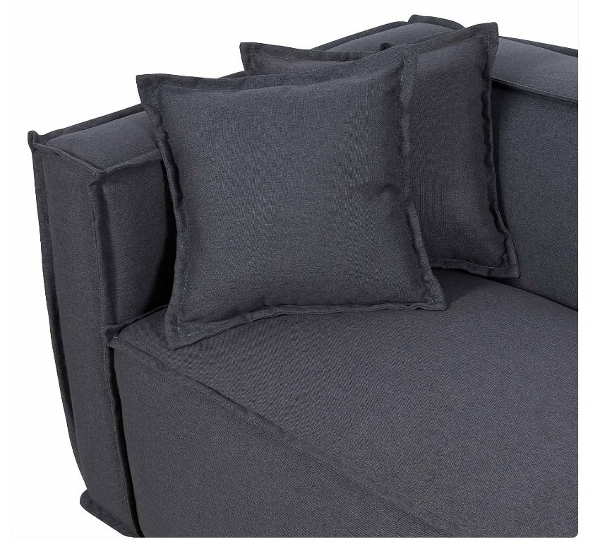 Sofá Freedom 270 cm - Linho Cinza Fechado Renorma Freddo | MadeiraMadeira