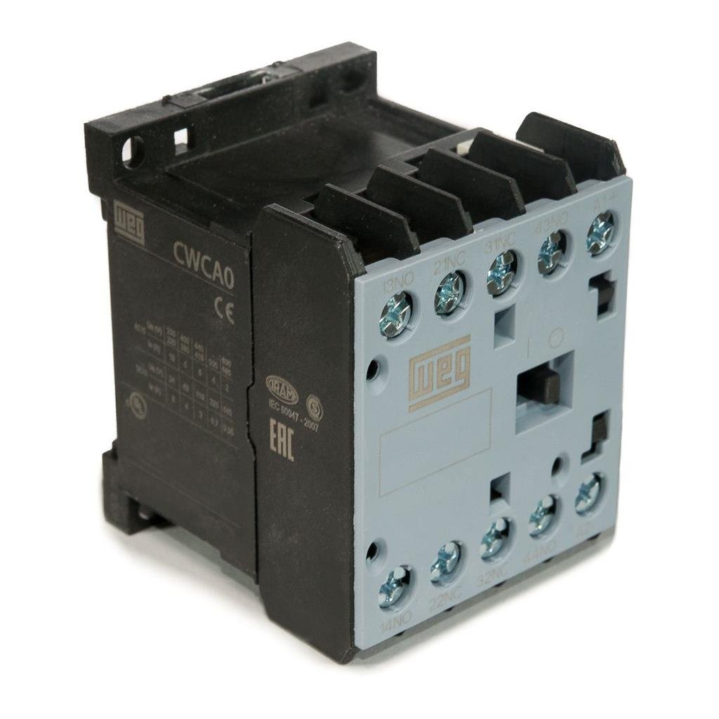 Contator Mini Auxiliar 10a 24vcc 2na+2nf Weg | MadeiraMadeira