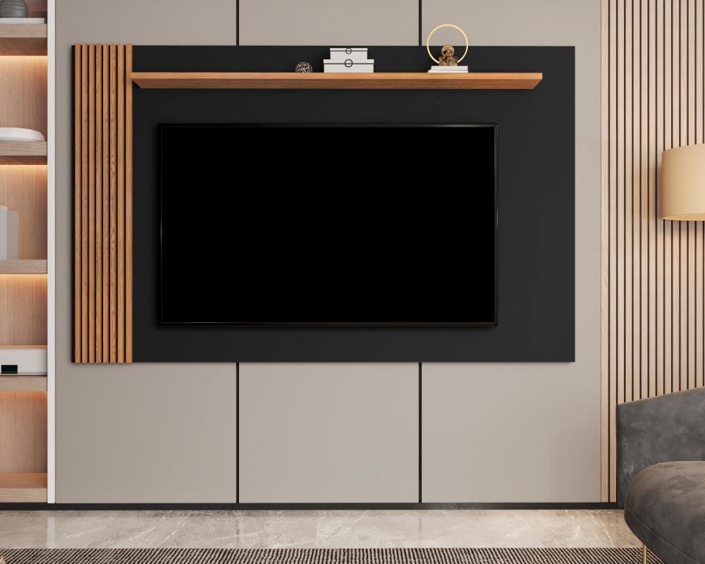 Painel Ripado para Tv até 70 Polegadas Grécia 180cm | MadeiraMadeira