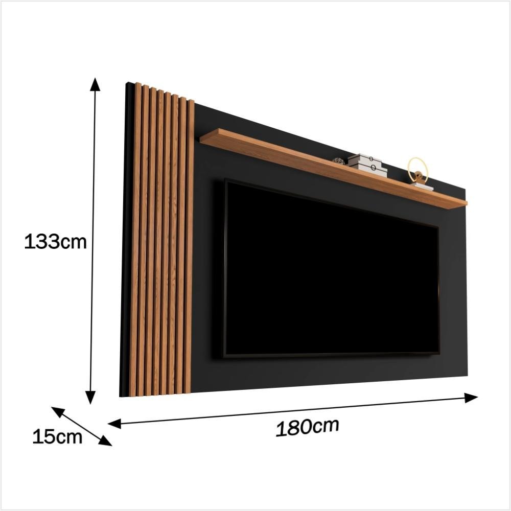 Painel Ripado para Tv até 70 Polegadas Grécia 180cm | MadeiraMadeira