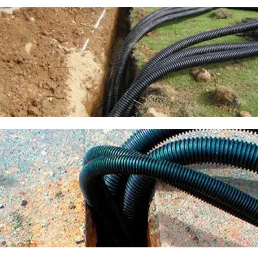 Duto Corrugado Eletroduto Com Guia 1 1/2 Polegadas Tubo 50 Metros ...