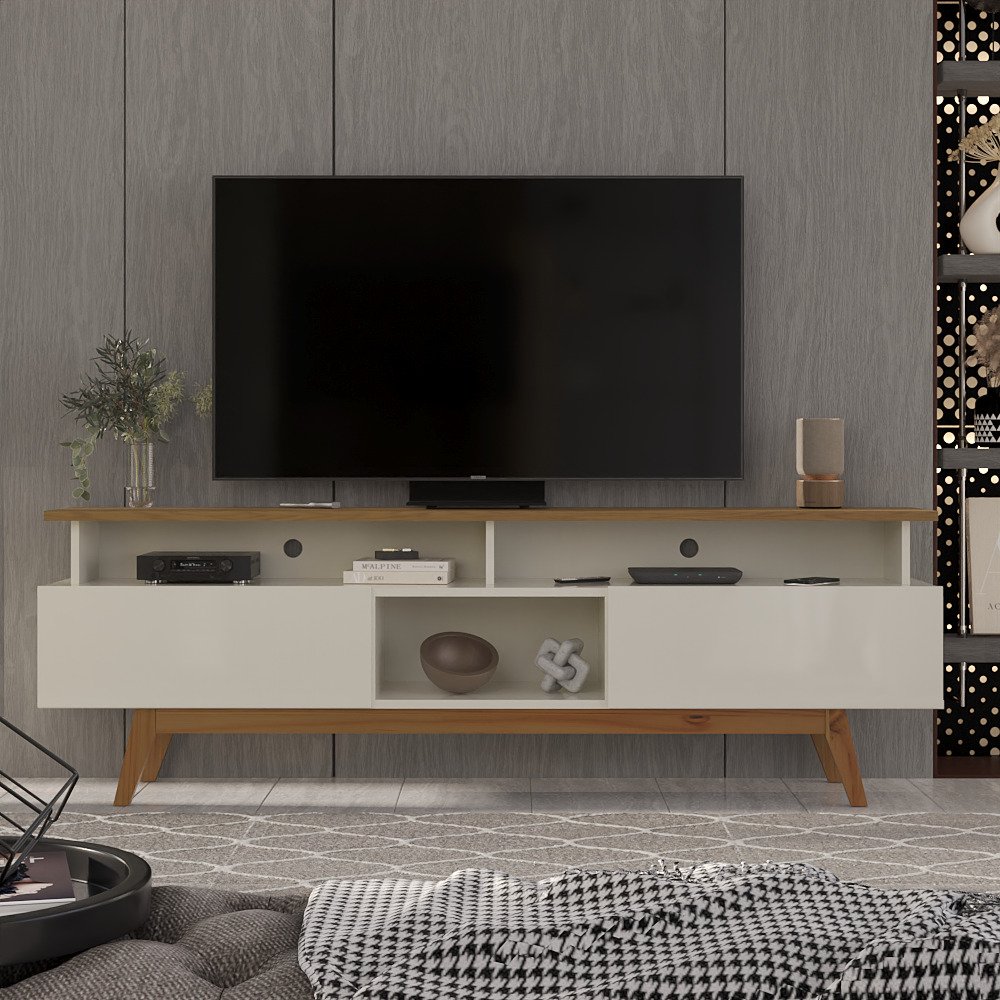 Rack para Tv até 70 Polegadas 2 Gavetas Grécia 180cm | MadeiraMadeira