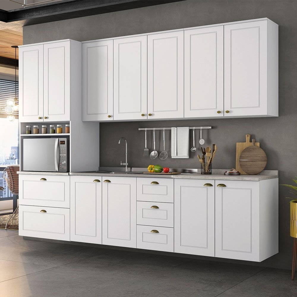 Cozinha Modulada Americana Combo 06 Peças Henn | MadeiraMadeira