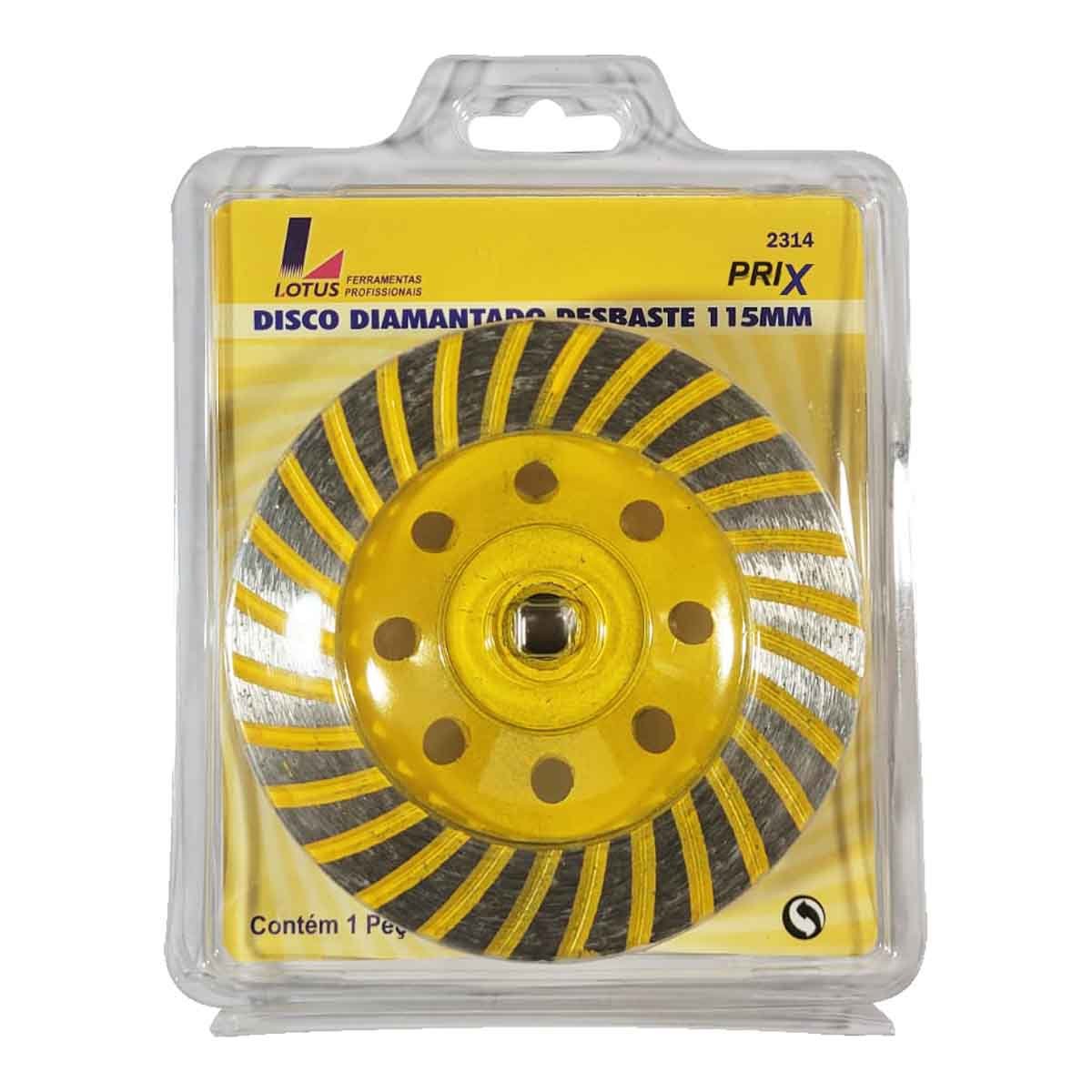 Disco Desbaste Concreto Diamantado Turbo 115mm Prix Lotus 2314 ...