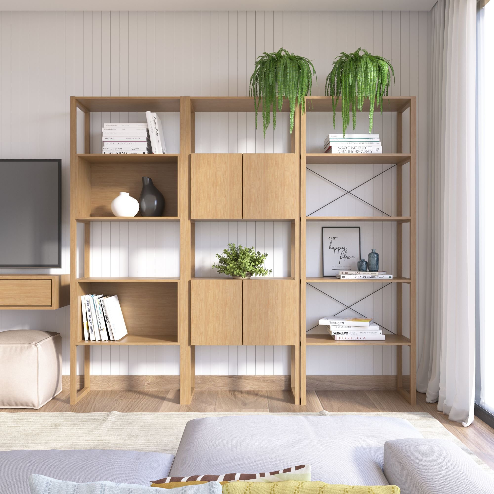 Estante QUADRA com Porta | MadeiraMadeira