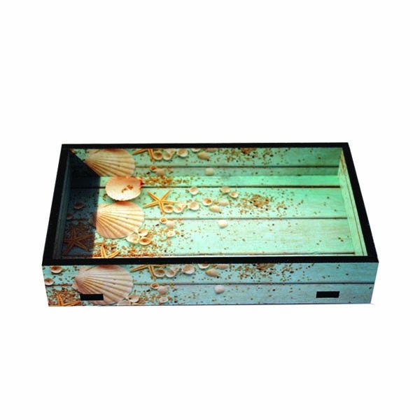 Porta Guardanapo e Mini Bandeja Conchas Santa Ana Design | MadeiraMadeira