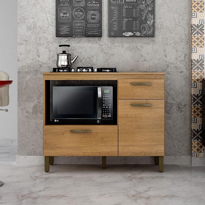 Balcão para Cooktop Ambiente Teresina Cinamomo - Valdemóveis ...