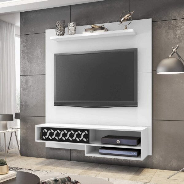 Painel para TV até 50 polegadas Prada Espresso Móveis | MadeiraMadeira