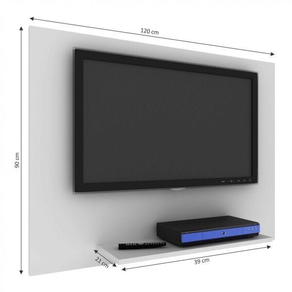 Painel para TV até 42 Polegadas 1 Prateleira Moscou Espresso Móveis ...