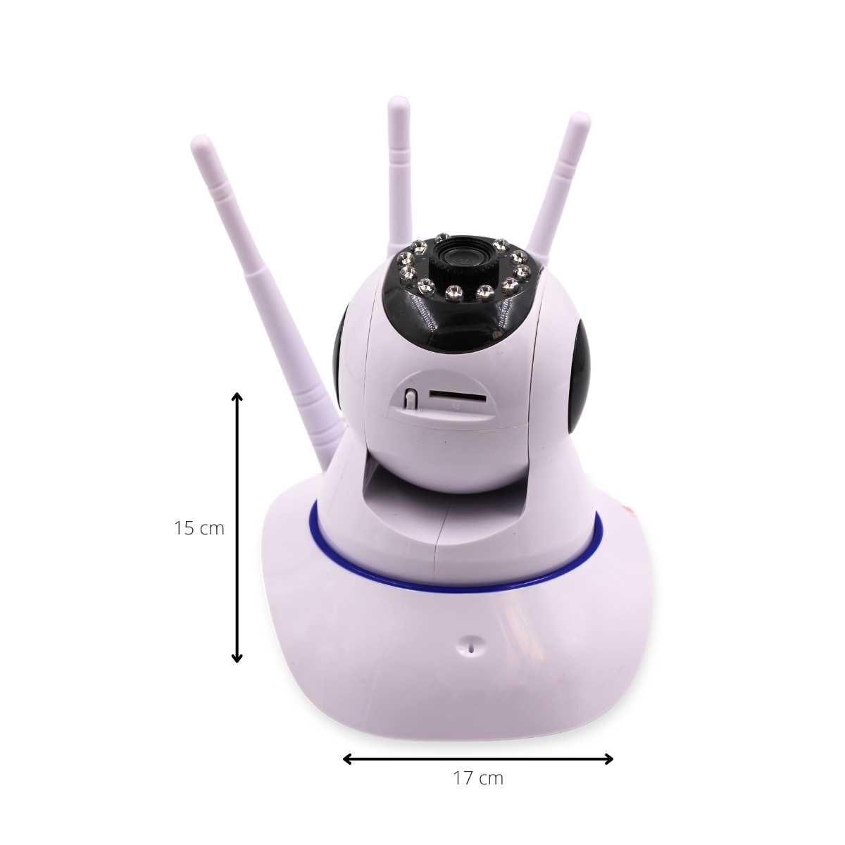 Câmera Robô IP Wifi 1080p Visão Noturna 3 Antenas Yoosee Branca ...