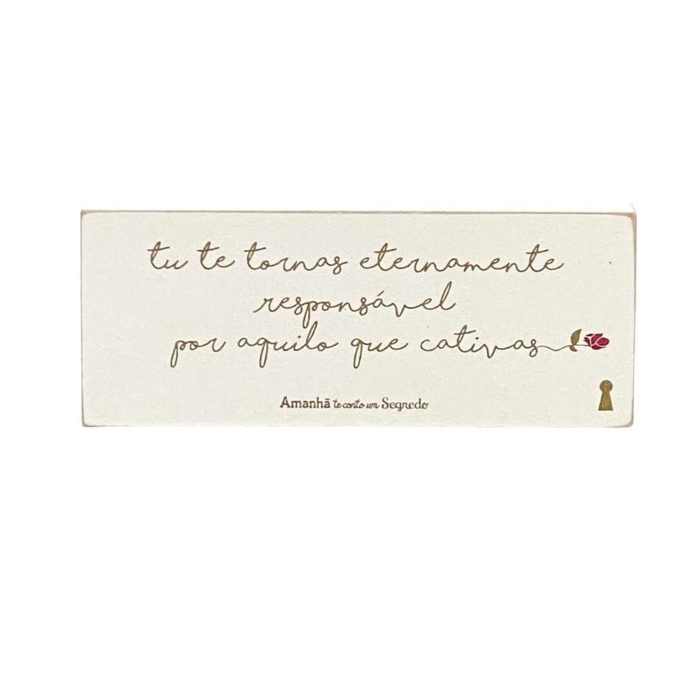 Quadro Box Tu Te Tomas Pequeno Principe em Mdf 6x15 | MadeiraMadeira