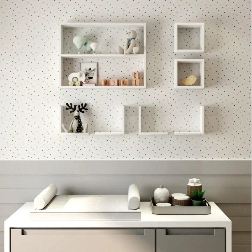 Kit 7 Nichos De Parede Decorativos Prateleira Quarto Sala MVD Móveis | MadeiraMadeira