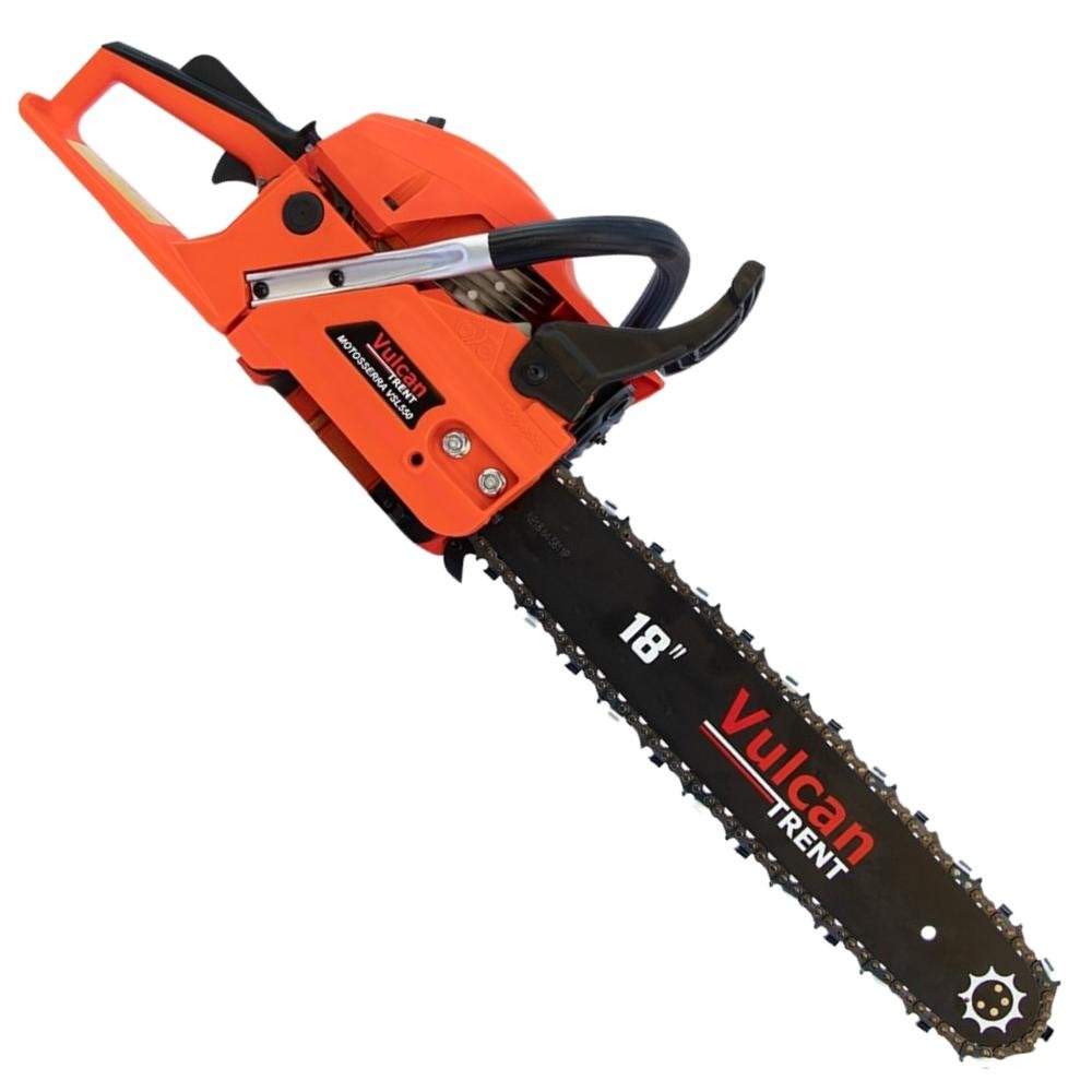 Motosserra Profissional Vulcan Vsl550 55cc 3hp Sabre 18” Ponta Rolante + Óleo Toyama 2t ...