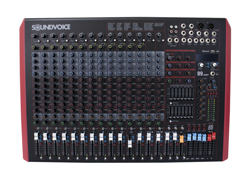 Mesa de Som Profissional Mp- 166 - Soundvoice | MadeiraMadeira