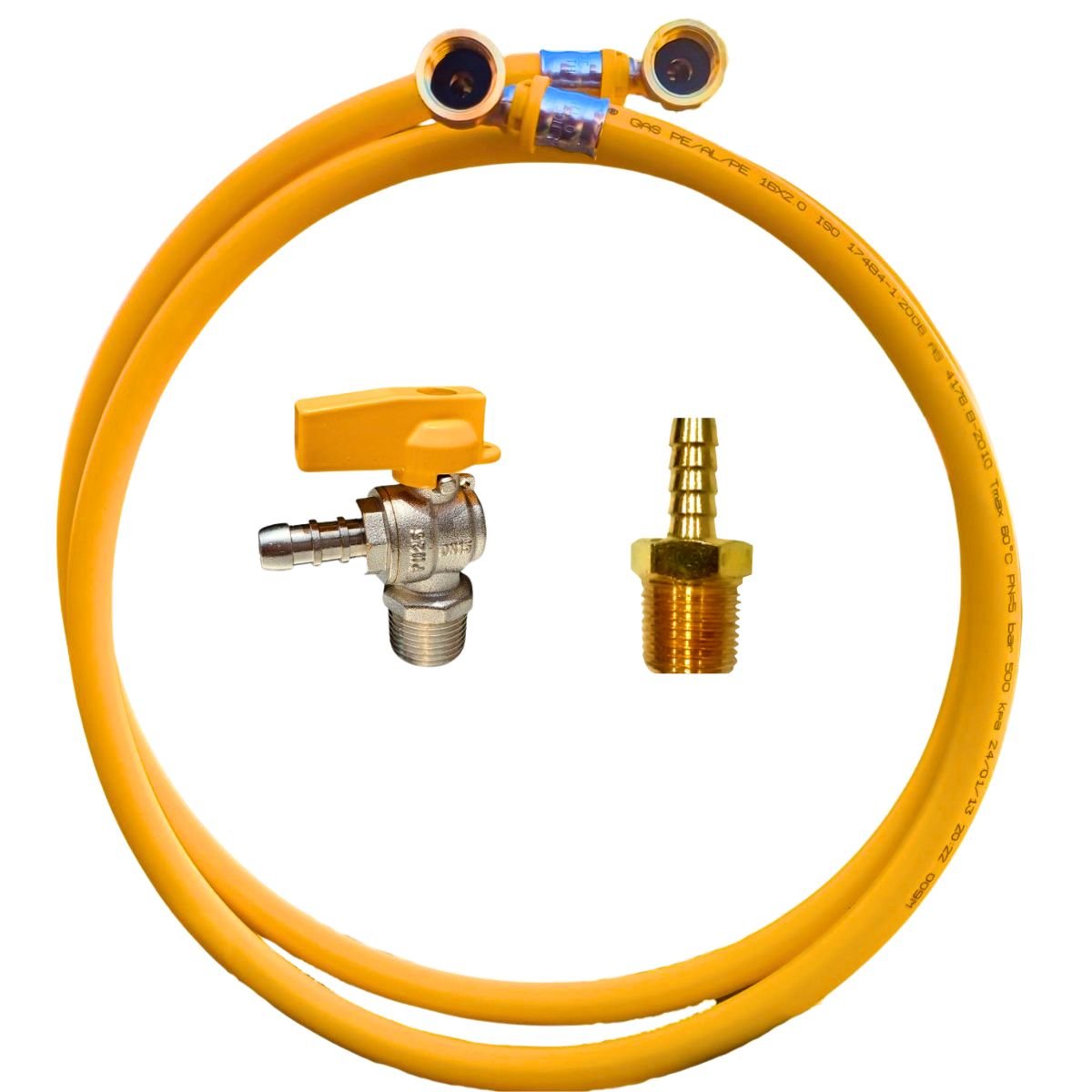 Kit 12 Metros Tubo Pex Multicamadas 16mm P/ Gás com Conexões ...