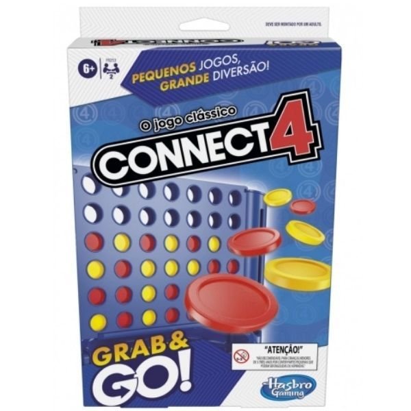 Jogo Connect 4 Grab & Go Hasbro F8253 | MadeiraMadeira
