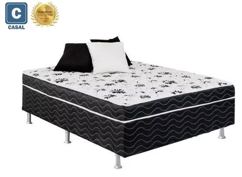 Cama Box Conjugado Casal 5cm Espuma Semi-ortopédico | MadeiraMadeira