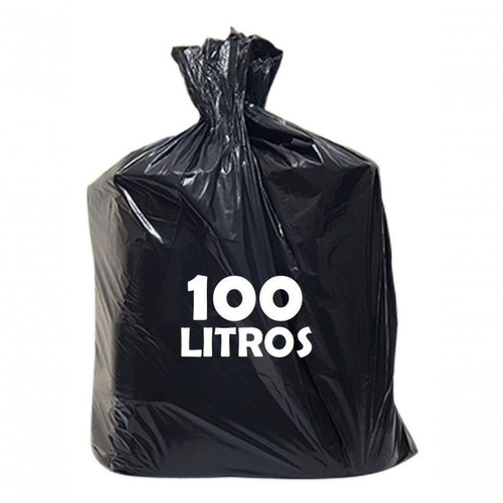Saco de Lixo 100l Resistente ( Pct 100 Unid ) Preto | MadeiraMadeira