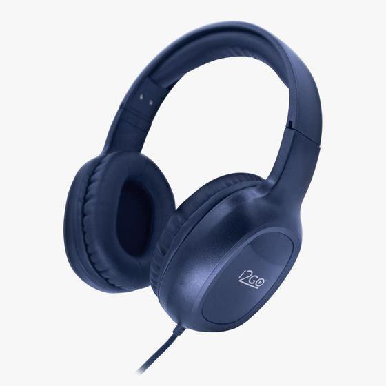 Headphone Com Microfone Bass Go Deep Blue I2G0 Plus 1,2m Azul ...